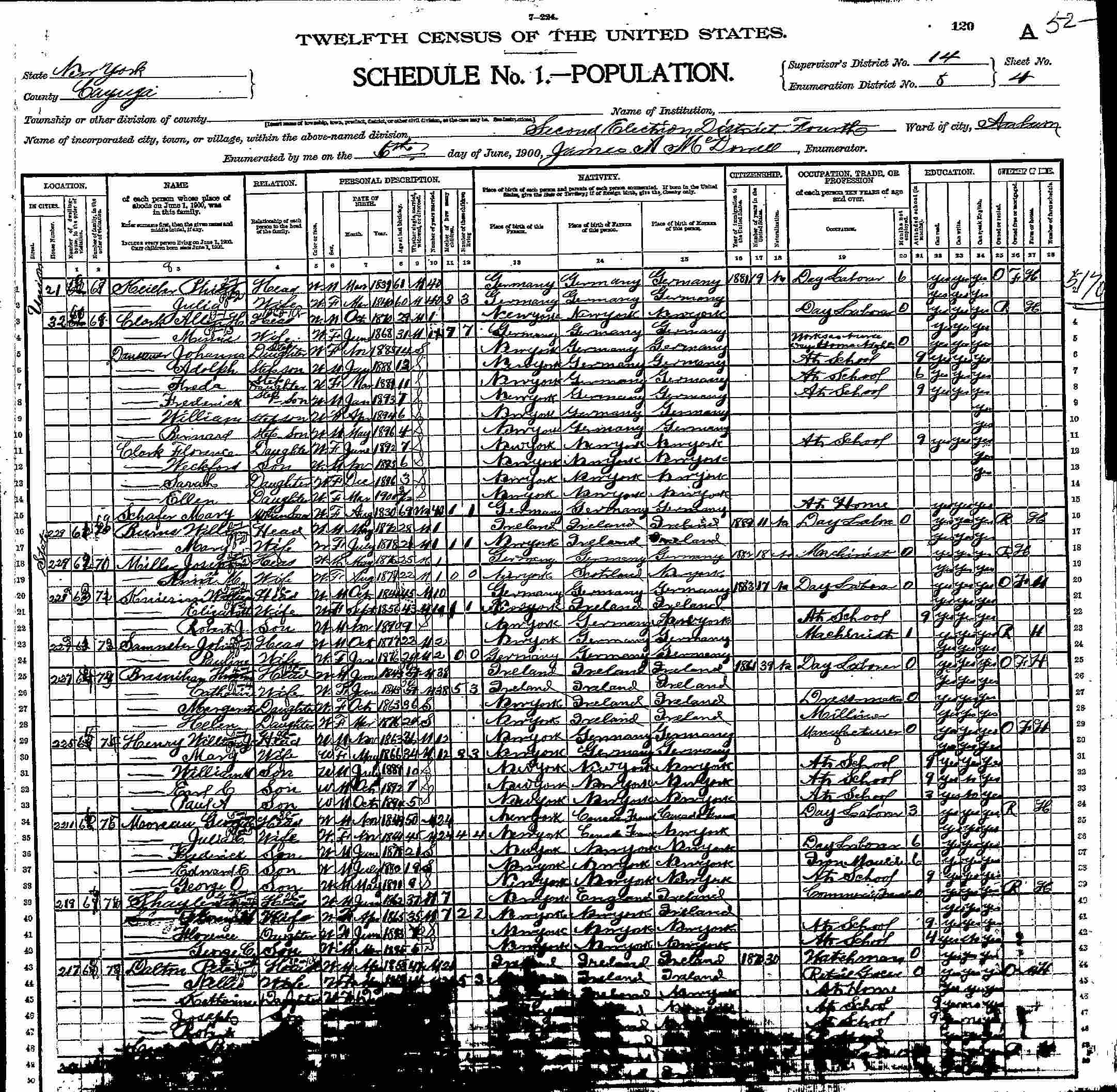 US Census 1900